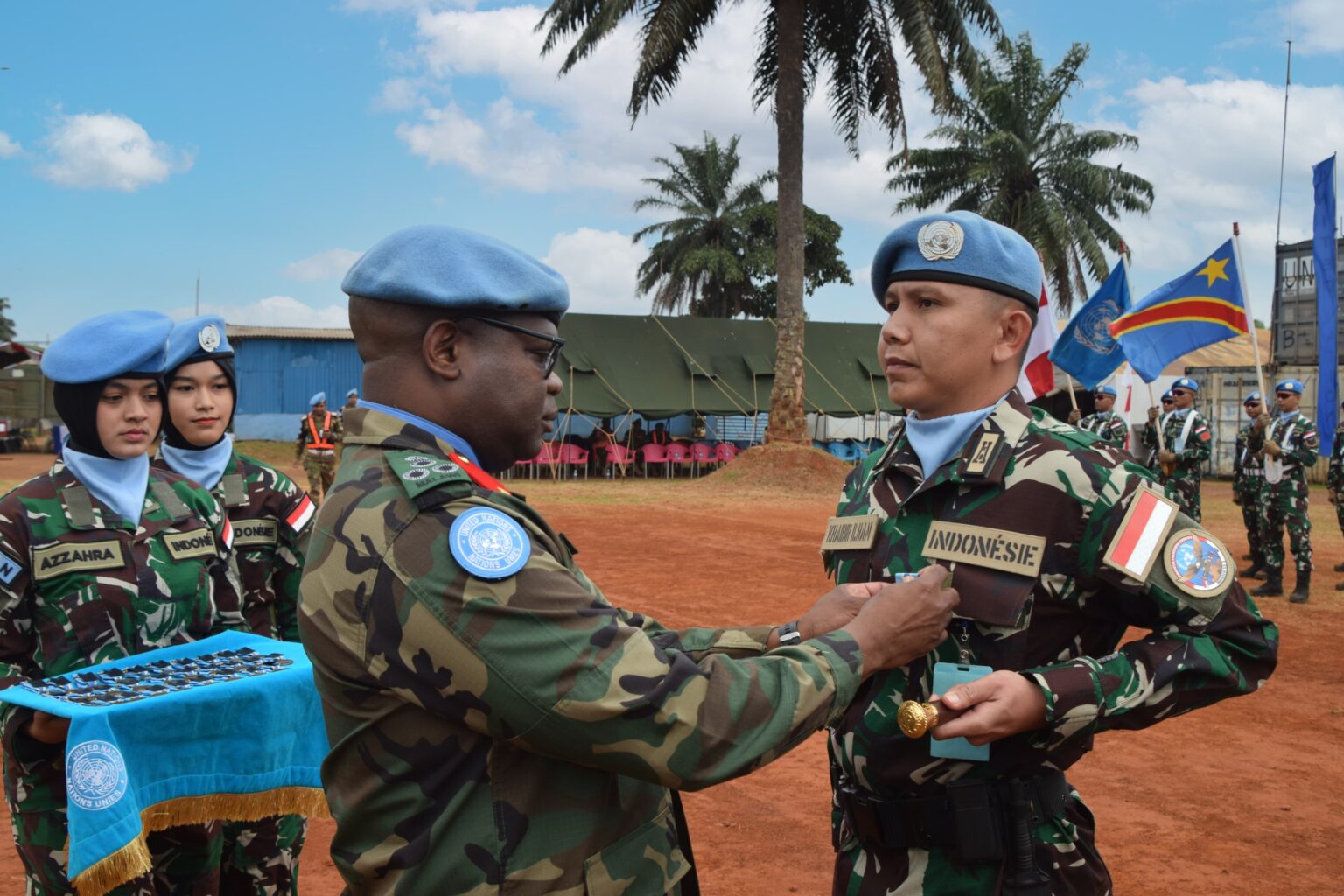 Satgas Kizi TNI Konga XX-T Monusco Terima Penghargaan UN Medal - Inpopedia